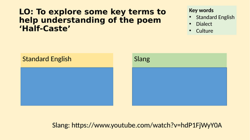 Half-caste poem by John Agard resources | Teaching Resources