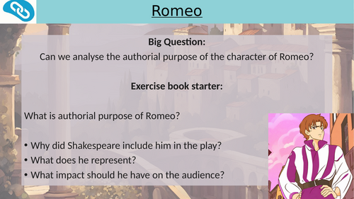 Romeo character revision lesson | Teaching Resources
