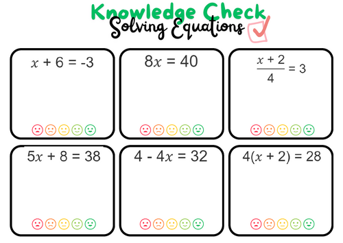 Solving Equations | Teaching Resources