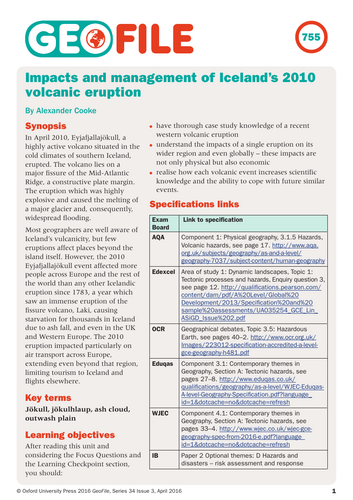 Edexcel A level Geography - Tectonics & Coasts Revision Pack | Teaching ...