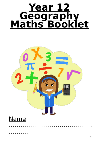 Edexcel A level Geography (Physical) - Maths Practise Pack | Teaching ...