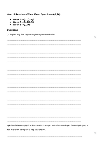 Edexcel Physical A level Exam Practice | Teaching Resources