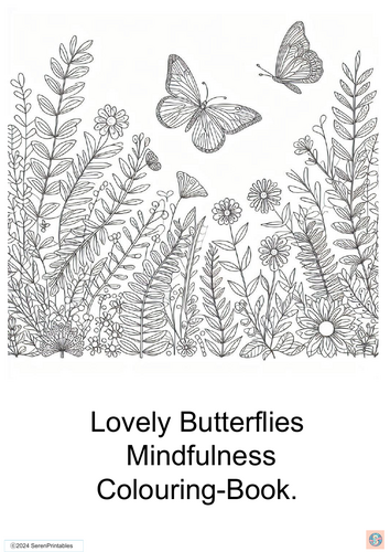 Butterfly Mindfulness Colouring Book | Teaching Resources