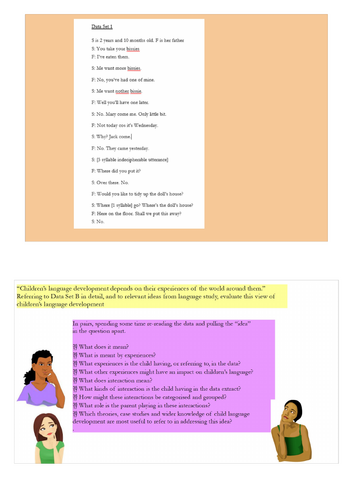 Child Language Development Transcript Analysis 6 | Teaching Resources
