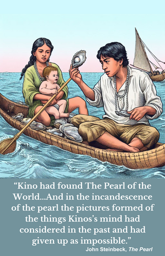 The Pearl--Kino Finds the Pearl of the World Poster 11X17 with quote ...