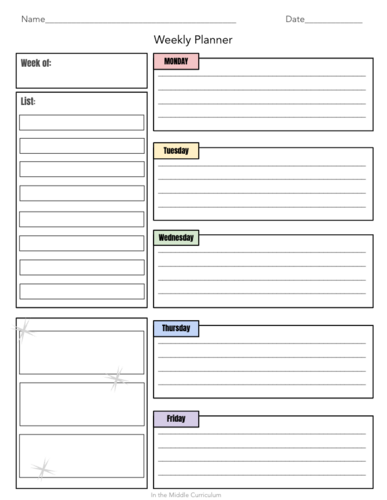 Study Skills-Middle School-Nine Week Curriculum | Teaching Resources