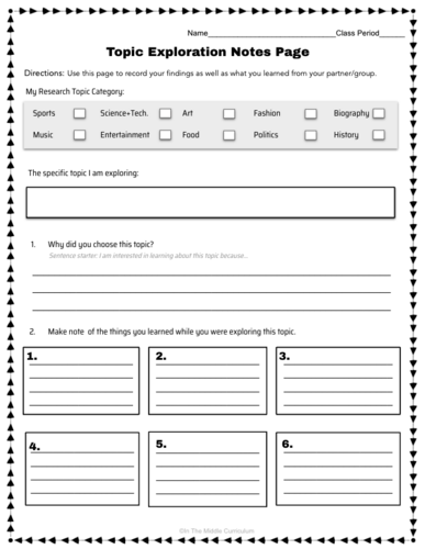Study Skills-Middle School-Nine Week Curriculum | Teaching Resources