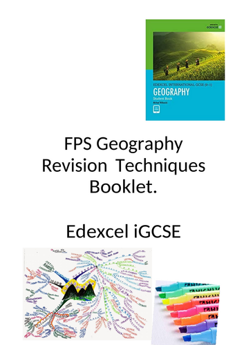 GCSE Geography Revision Techniques booklet. Editable for any spec ...