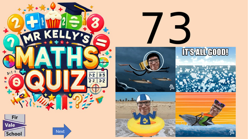 Mr Kelly's Fun Maths Reward Quiz 73 | Teaching Resources