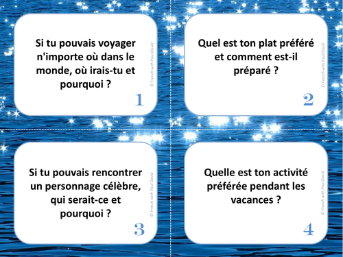 Communication orale spontanée - 60 CÀT / French Oral Communication ...