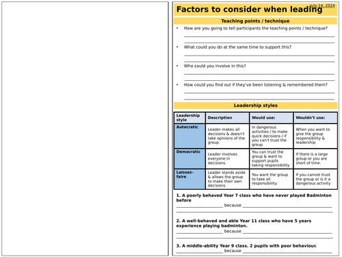 Sport Studies J829 - R185 TA3-TA5 | Teaching Resources