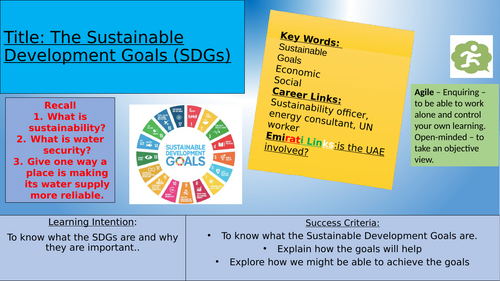 Geography - The Sustainable Development Goals double lesson KS3 ...