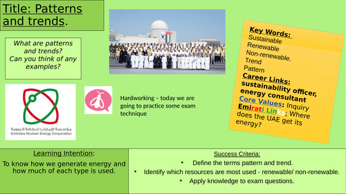 Sustainability - patterns and trends source analysis lesson KS3/4 ...