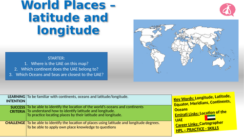 Latitude and longitude lesson | Teaching Resources