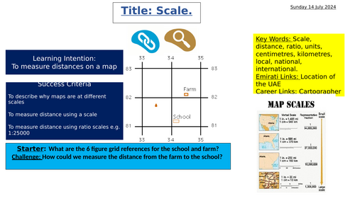 Map skills - scale | Teaching Resources