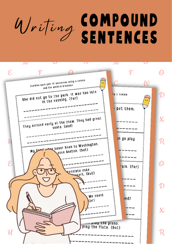 Writing compound sentences Activity. | Teaching Resources