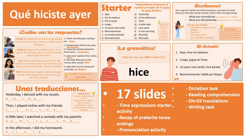 Viva 2, Module 2.4 - Qué hiciste ayer | Teaching Resources