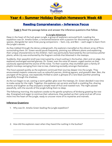 Year 4 English Revision Booklet 2 | Teaching Resources