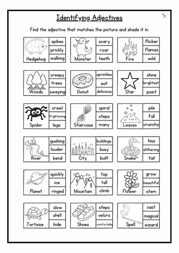 Adjectives Activities Worksheets and English Centers | Teaching Resources