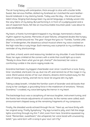 Personal Narrative English Writing Unit - Start of Year, Back to School ...