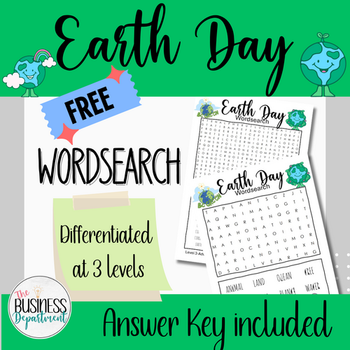 Earth Day Wordsearch | FREEBIE | Teaching Resources