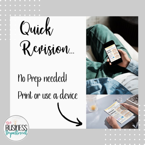 FREE Business Revision | People in Business, Stakeholders ...