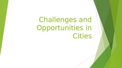 AQA GCSE Geography Challenges of the Urban Environment Lessons ...