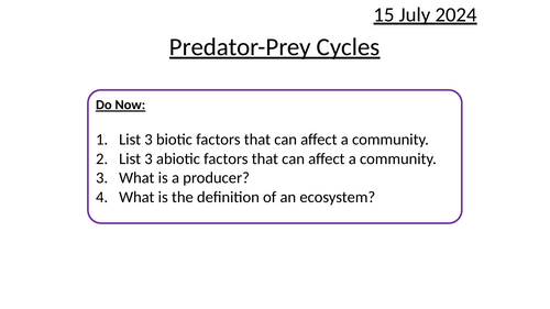 GCSE AQA Biology - Ecology Unit | Teaching Resources
