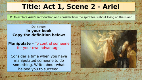 The Tempest KS3 Full Scheme of Work | Teaching Resources