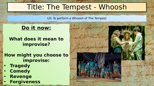 The Tempest KS3 Full Scheme of Work | Teaching Resources