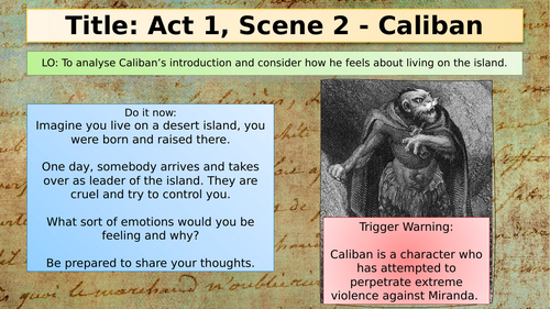 The Tempest KS3 Full Scheme of Work | Teaching Resources