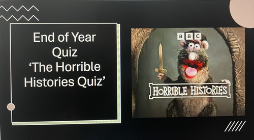 Open Day/ End of Year History Quiz- The Horrible Histories Quiz ...