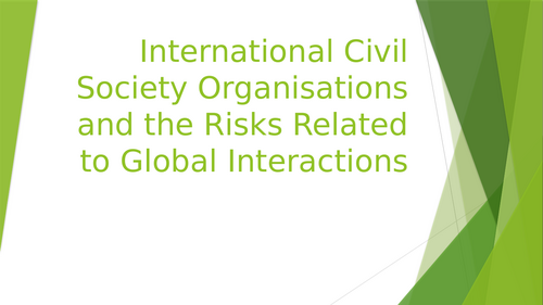 IB Geography Global Risks and Resillience | Teaching Resources