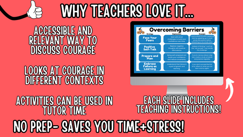 Courage Assembly KS3/KS4 + Form Time Activities | Teaching Resources