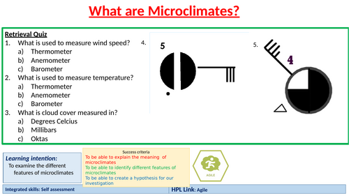 Weather - microclimates school investigation template. | Teaching Resources