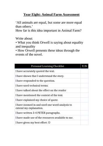 Animal Farm complete SOW and booklet | Teaching Resources