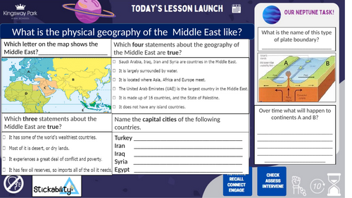 KS3 Geography of the Middle East | Teaching Resources