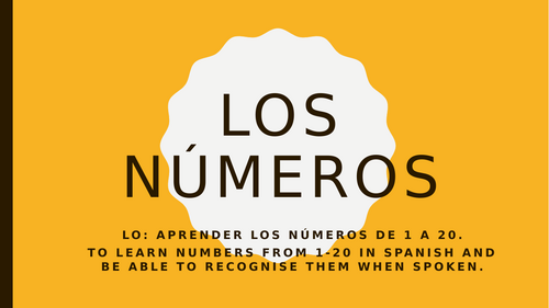 Los números y la edad | Teaching Resources
