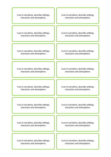 KS2 English Writing Framework Moderation Aid - Pupil label templates ...