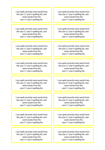 KS2 English Writing Framework Moderation Aid - Pupil label templates ...