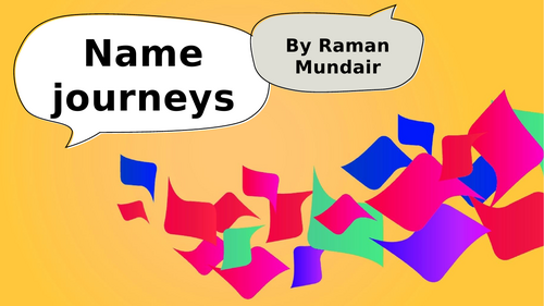 Name Journeys Poem PPT | Teaching Resources