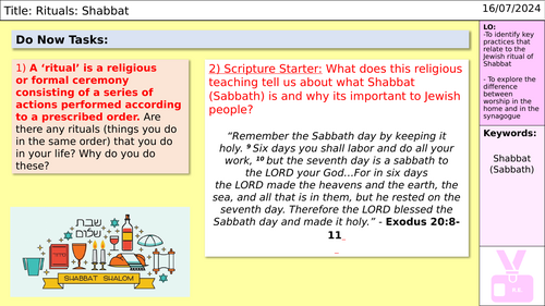 Judaism KS3 Entire Unit of Work | Teaching Resources