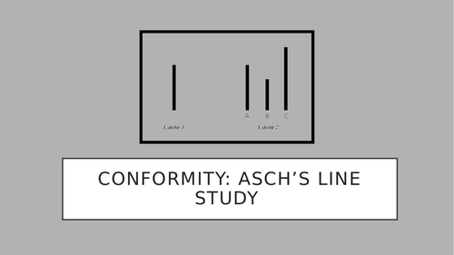 AQA AS Psychology: Social influence: Asch's study of conformity ...