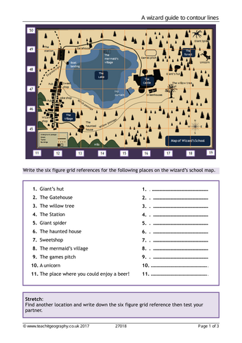 Fantastic Places, Lesson 5 - Contours | Teaching Resources