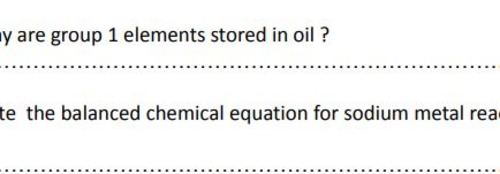 METAL REACTIVITY UNIT TEST IGCSE Chemistry Edexcel [9-1} | Teaching ...