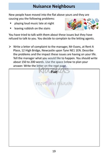 English Functional Skills - Level 1 - Writing Workbook | Teaching Resources