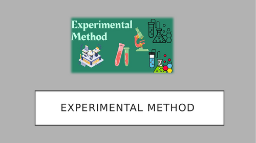 AQA AS Psychology: Research methods: Experimental method | Teaching ...