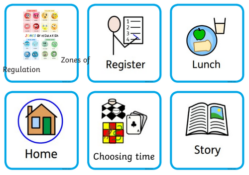 Visual timetable using widgits for Primary | Teaching Resources