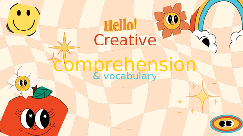 Creative Writing - Comprehension and Vocabulary | Teaching Resources