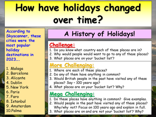 History of Summer Holidays | Teaching Resources
